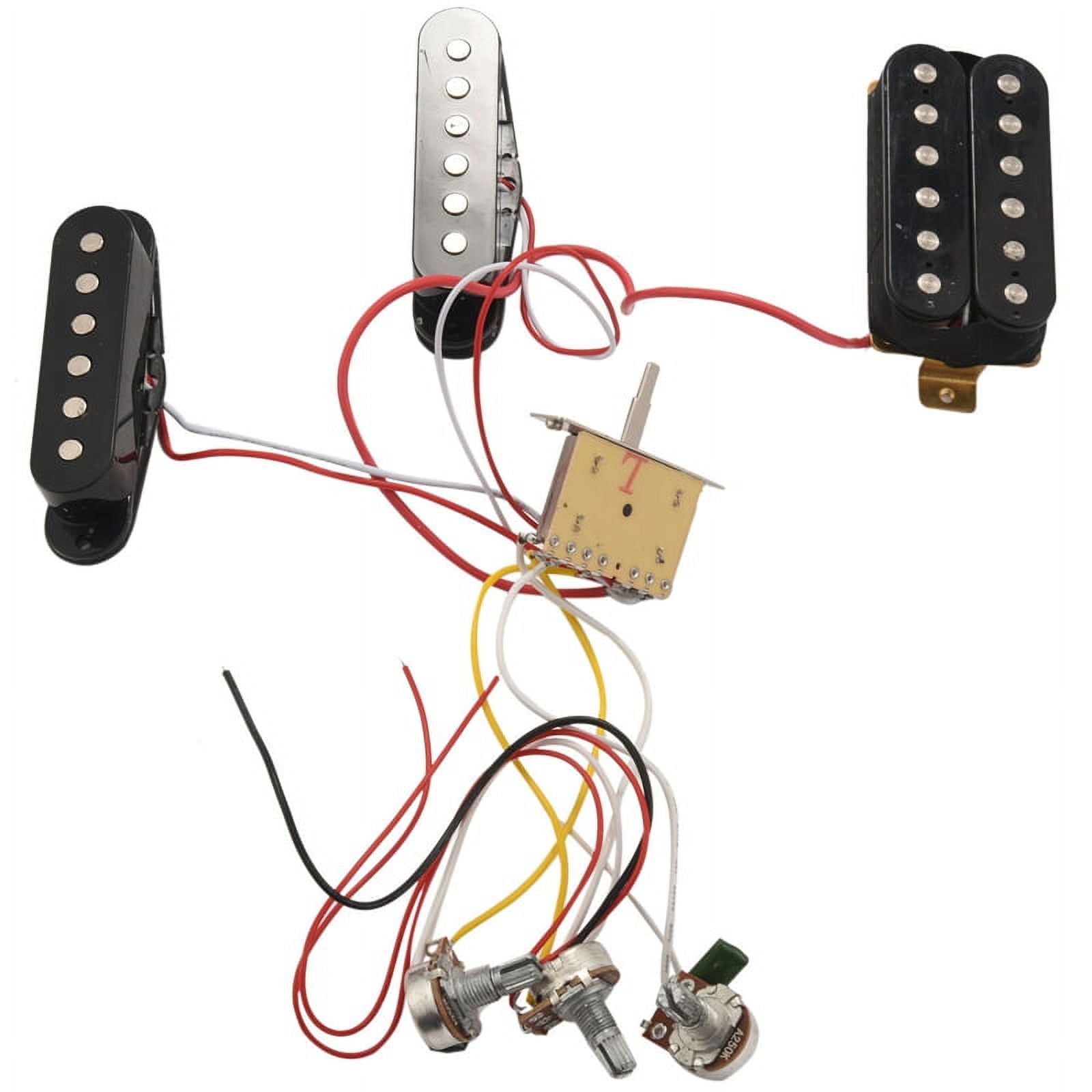 Electric Guitar Pickup Wiring Harness Prewired 5-Way Switch 2T1V ...