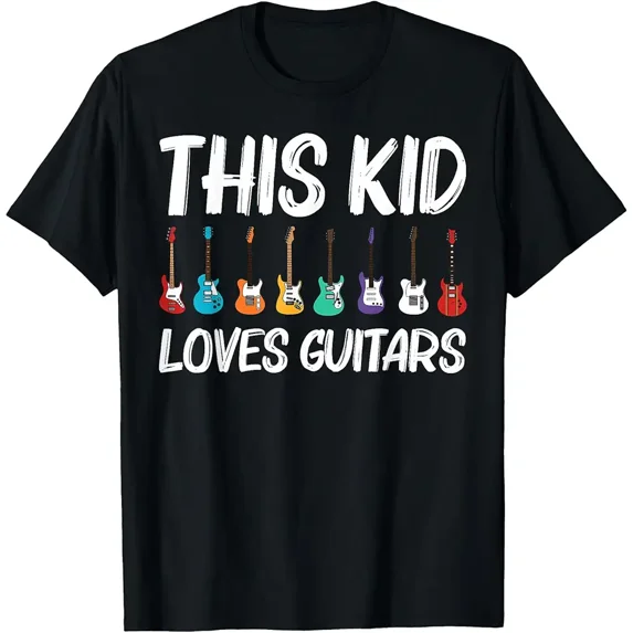 Electric Guitar Player Band Fan Gift Unisex Short Sleeve Graphic Tee ...
