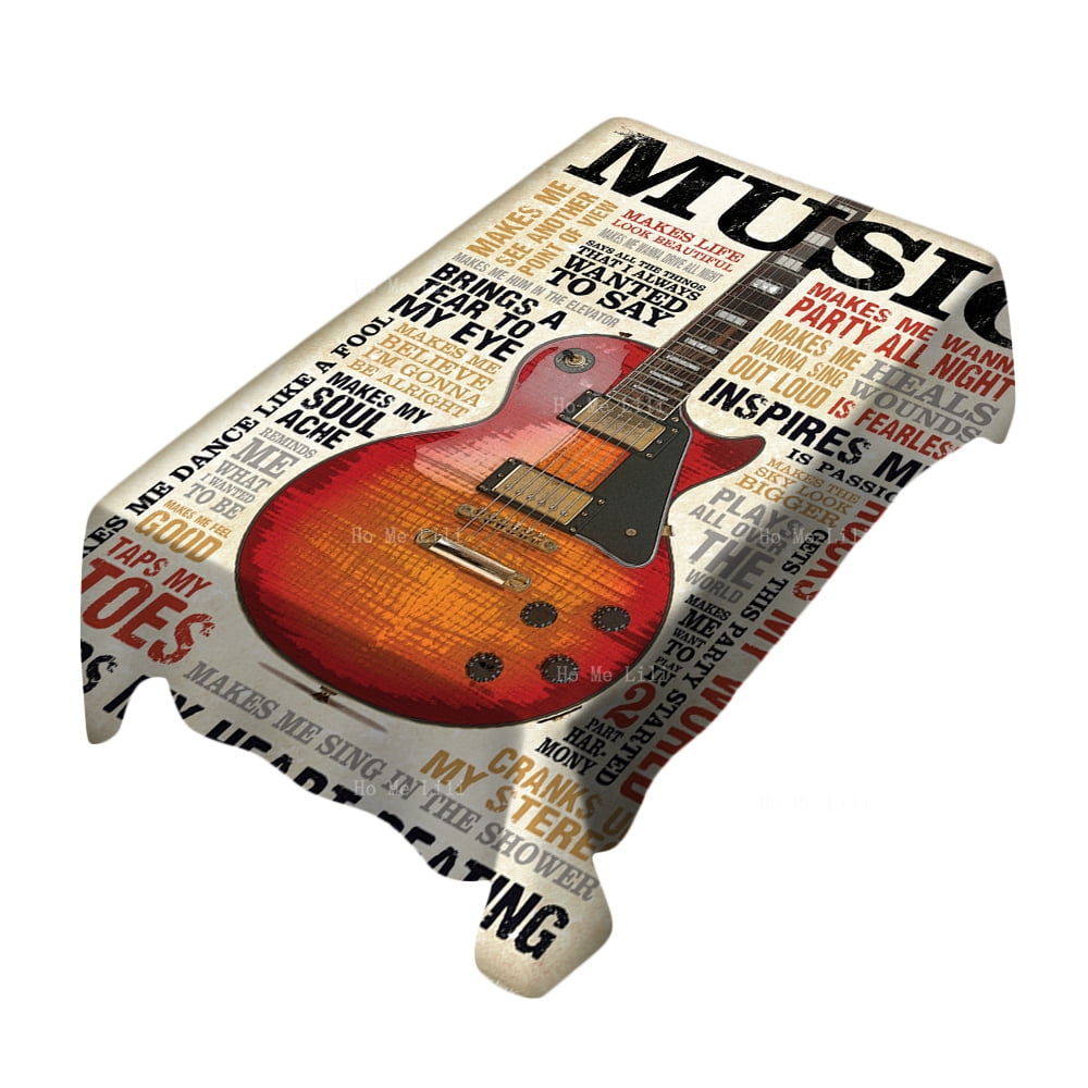 Electric Guitar Rock Music Inspirational Musical Quotes Poster Water ...