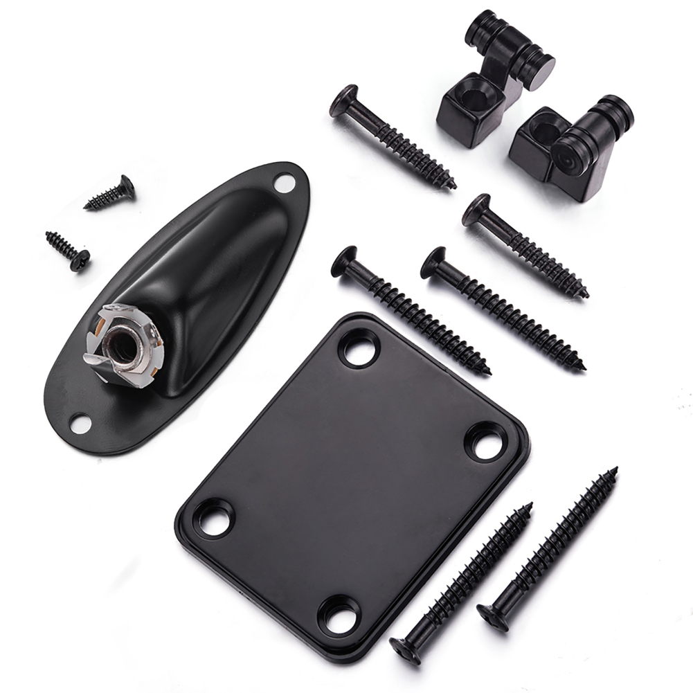 Electric Guitar Roller Fixators String Retainer Neck Plate Loaded Jack ...