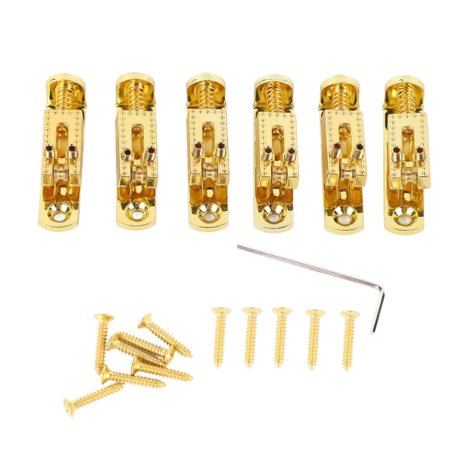 Electric Guitar Split Bridge Saddle Roller Ball String Plate Metal ...