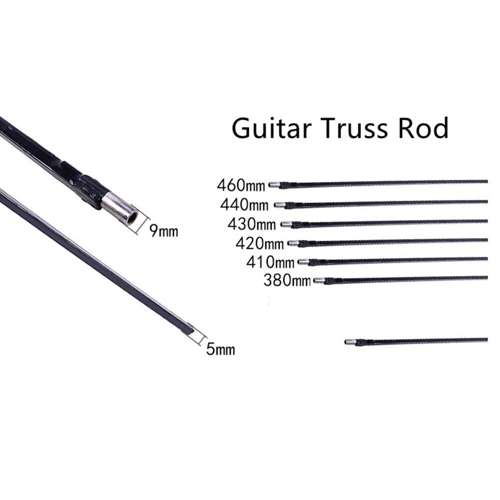 Electric Guitar Truss Rod Metal Optional Lengths Parts Two Way With ...