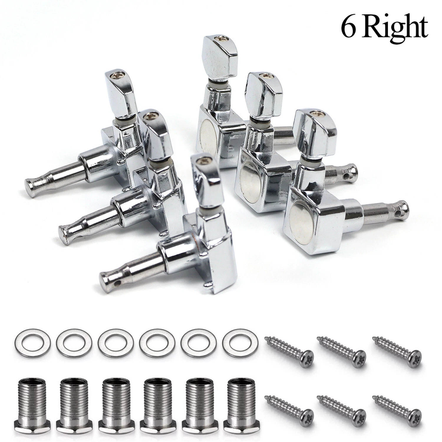 Electric Guitar Tuners Tuning Pegs Keys Metal Heads With Screws For ...