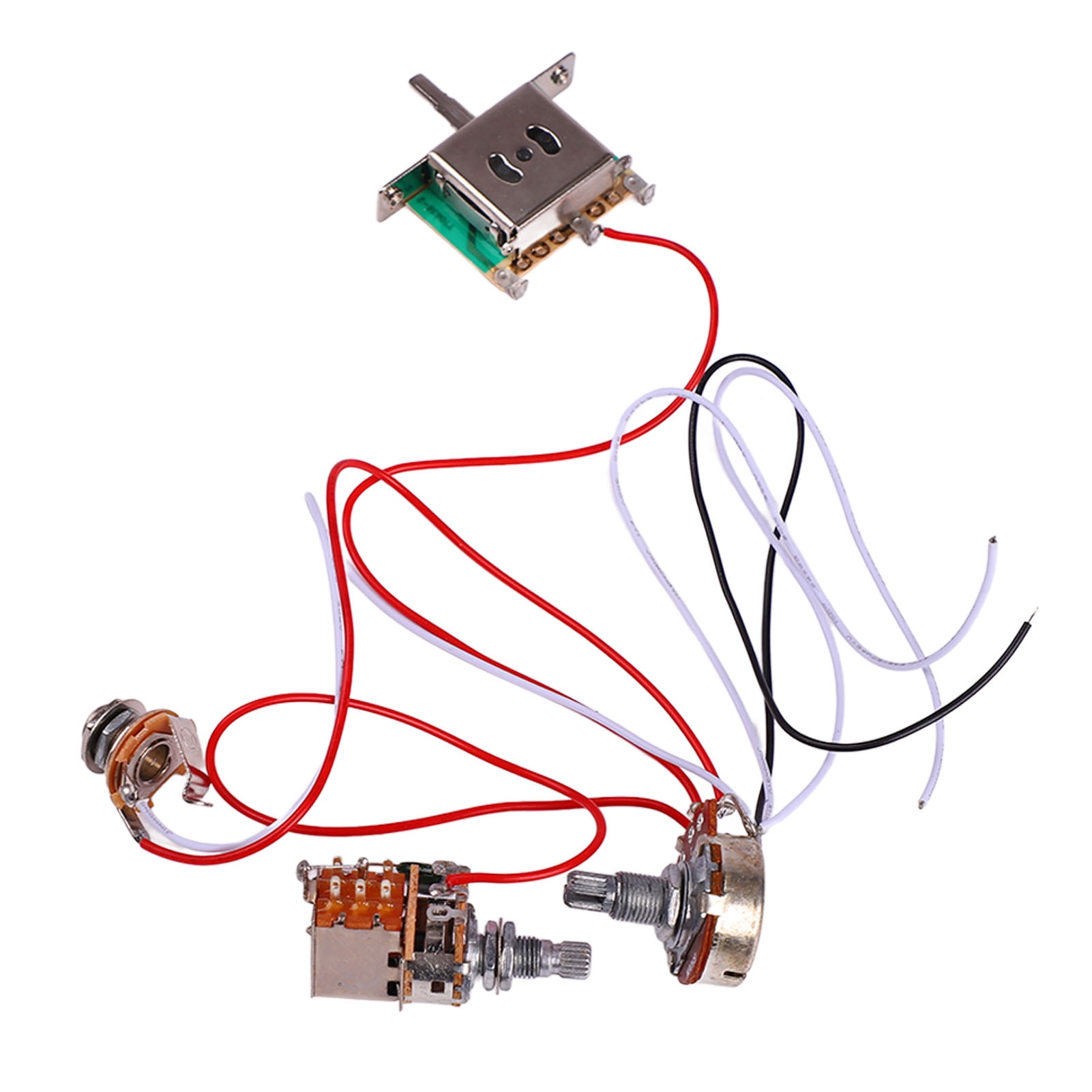 Electric Guitar Wiring Harness Kit 3 Way Toggle Switch B500K ...