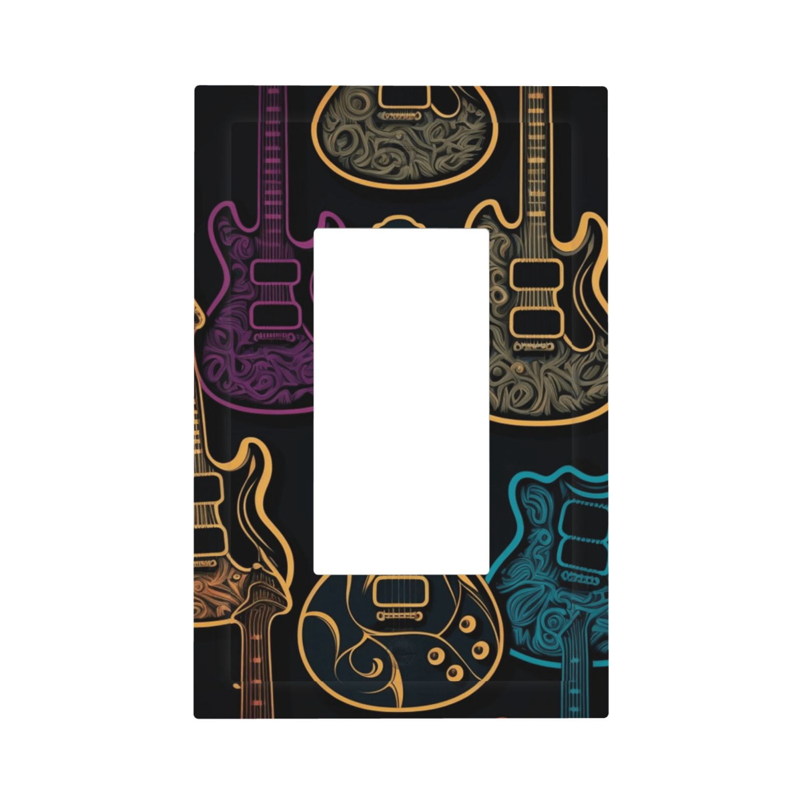 Electric Guitars Rock Music Single Gang Wall Plate 1 Gang Decorative ...