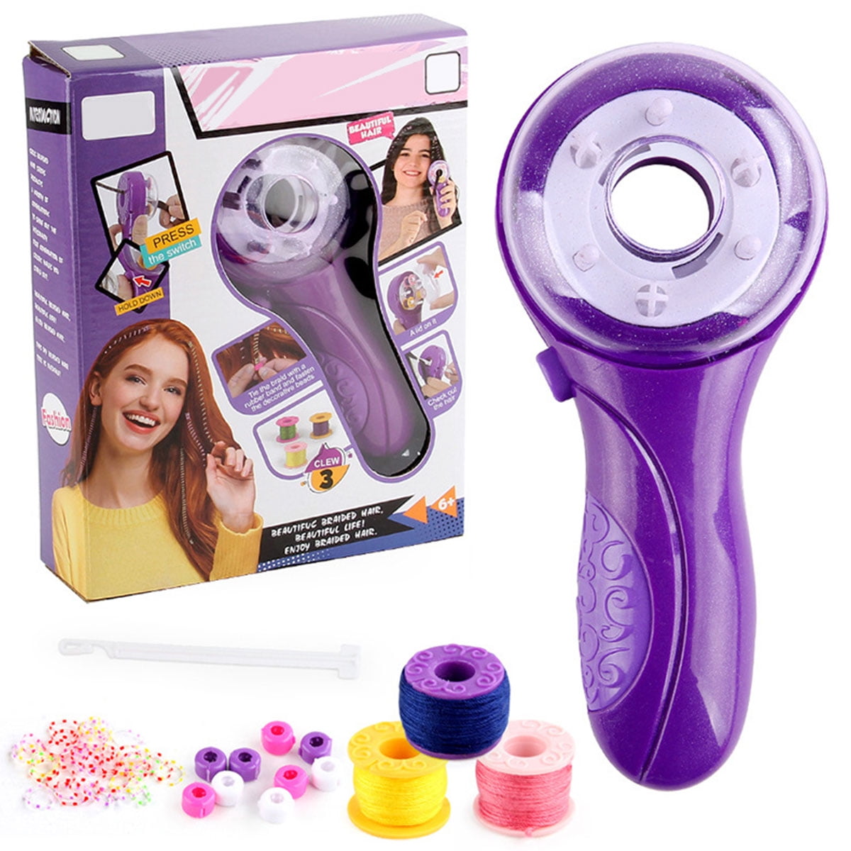 Electric Hair Braider Kit DIY Automatic Hair Decoration Braiding Tool ...
