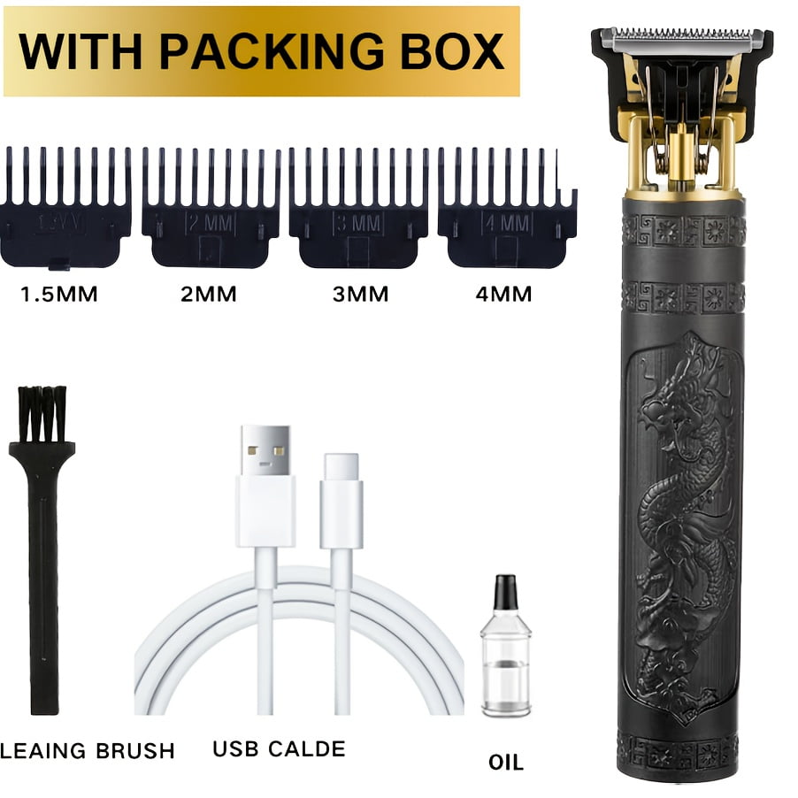 Electric Hair Clippers - USB-Powered for Men/Salon, Adjustable Speed, Oil Head System, Bald Head ...