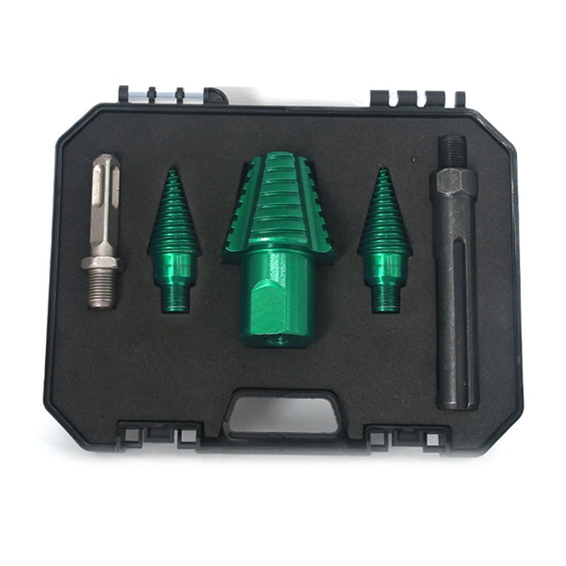 Electric Hammer Chopping Drill Set Detachable Woodworking Cone Spiral ...