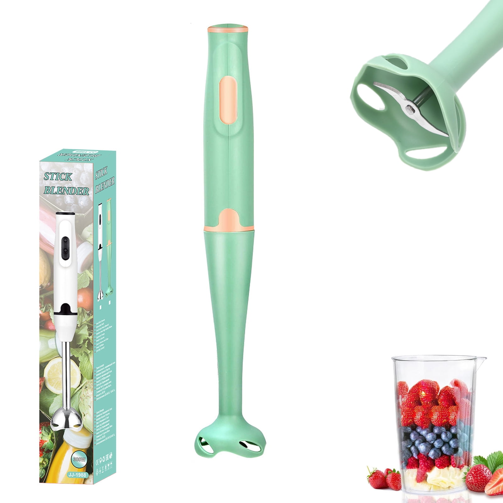 Electric Hand Blender, Immersion Blender Portable Stick Mixer with ...