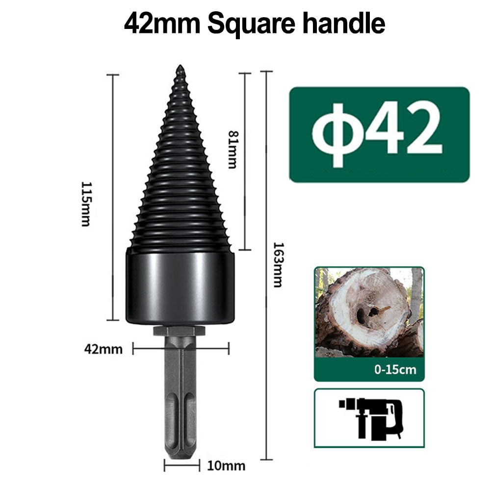 Electric Hand Drill Splitting Drill Bit High Carbon Steel Wood Splitter ...