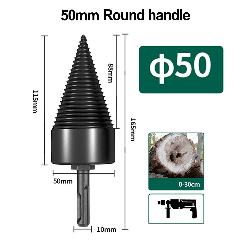 Electric Hand Drill Splitting Drill Bit High Carbon Steel Wood Splitter ...