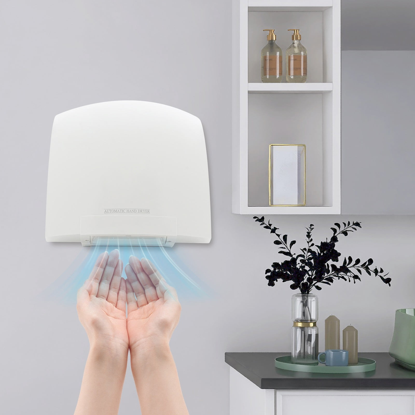Electric Hand Dryer, Commercial Hand Dryers Touchless High Speed Auto ...