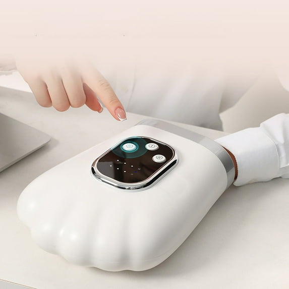 Electric Hand Massager with Heat, 3 Temperature Settings & 5 Intensity ...