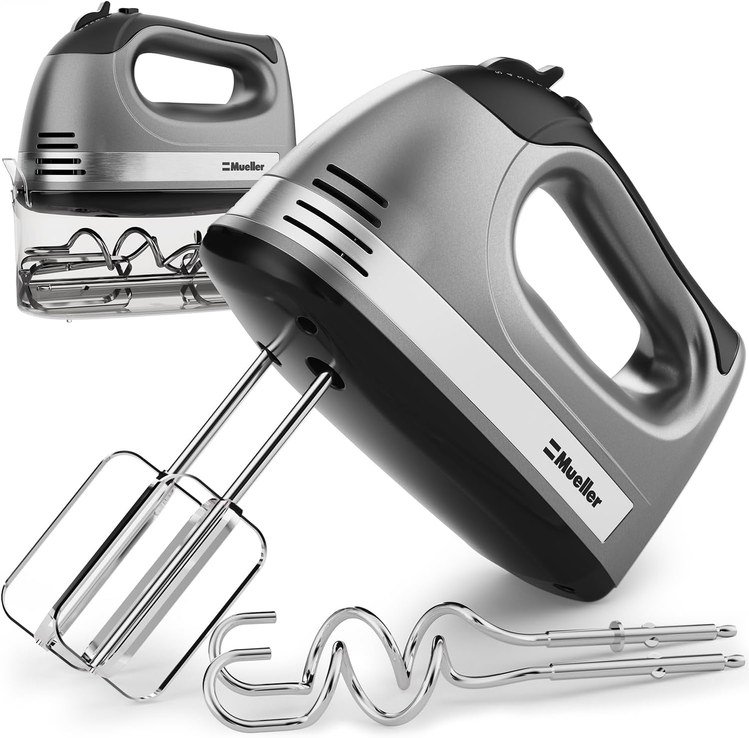 Electric Hand Mixer | 5 Speed 250W Turbo with Snap-On Storage Case | 4 ...