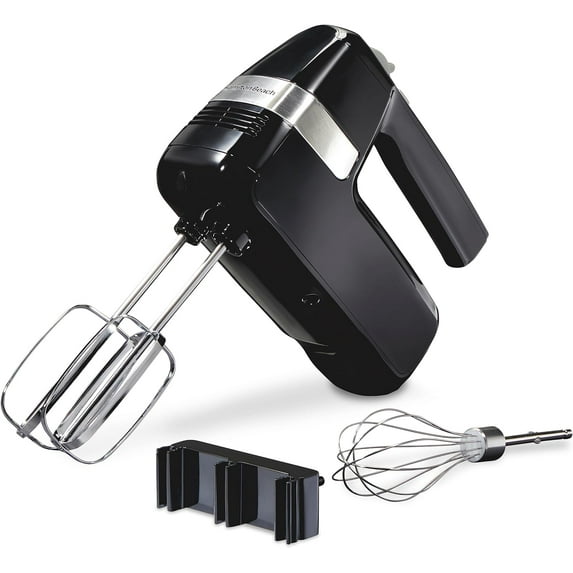 Electric Hand Mixer, 6 Speeds + Stir Button, 300 Watts of Peak Power ...