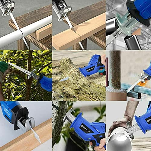 Electric Hand Saw Cordless Reciprocating Saw with 0-1900 RPM Variable ...
