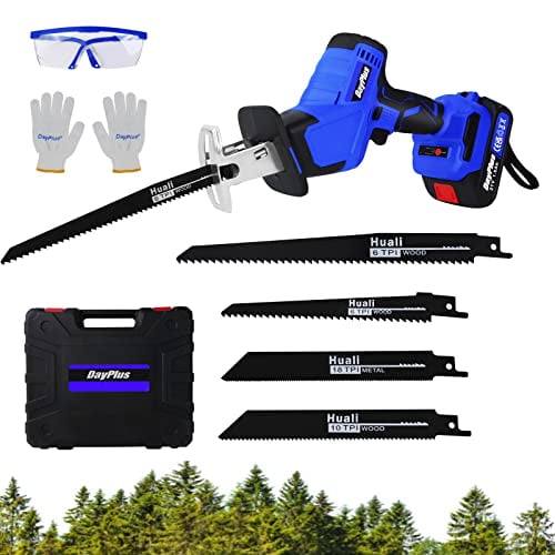 Electric Hand Saw Cordless Reciprocating Saw with 0-1900 RPM Variable ...