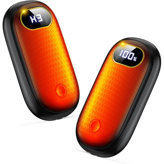Electric Hand Warmers Rechargeable with Power Bank, LED Display, 17Hrs ...