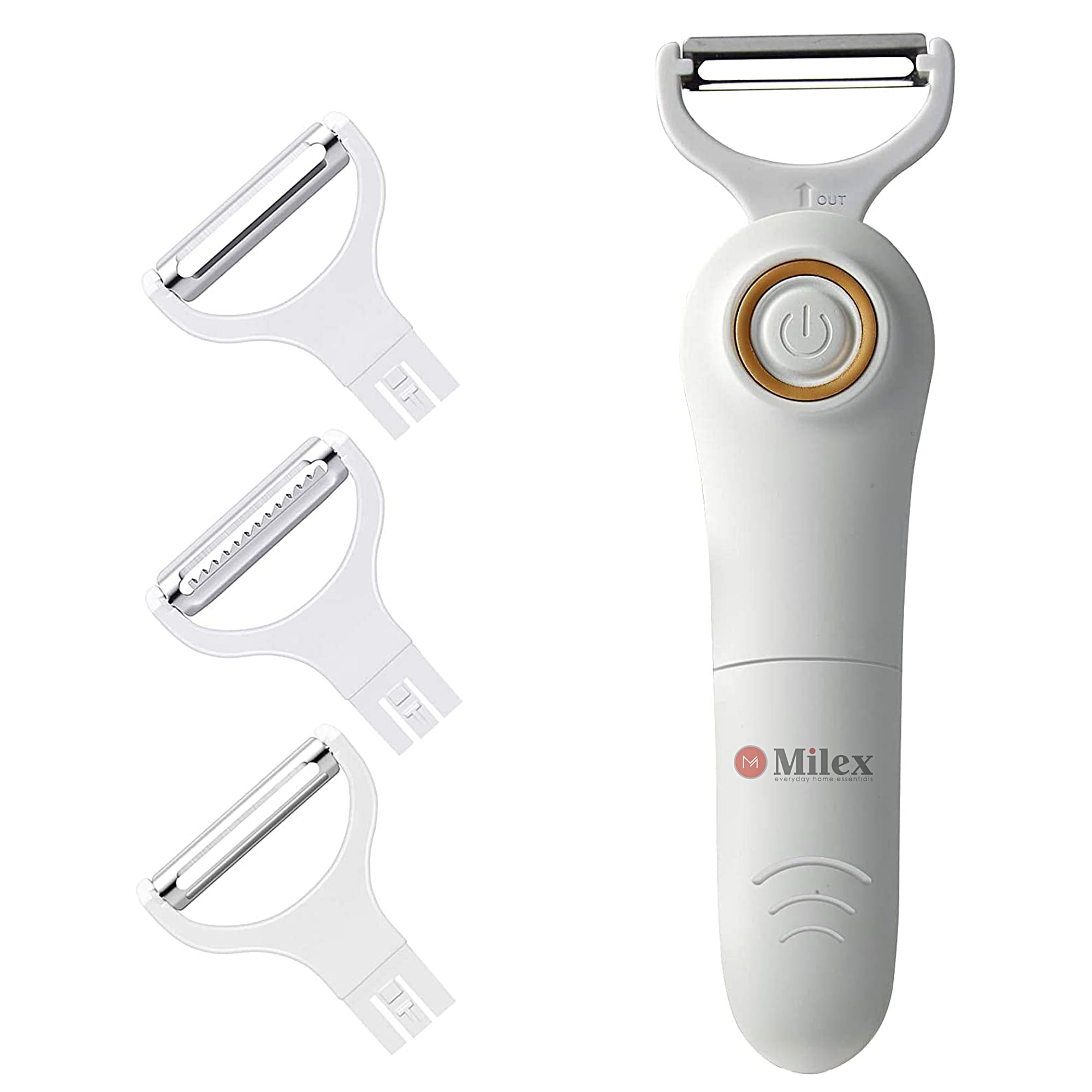 Milex Electric Black Handheld Peeler – Automatic Fruit & Vegetable Skin ...