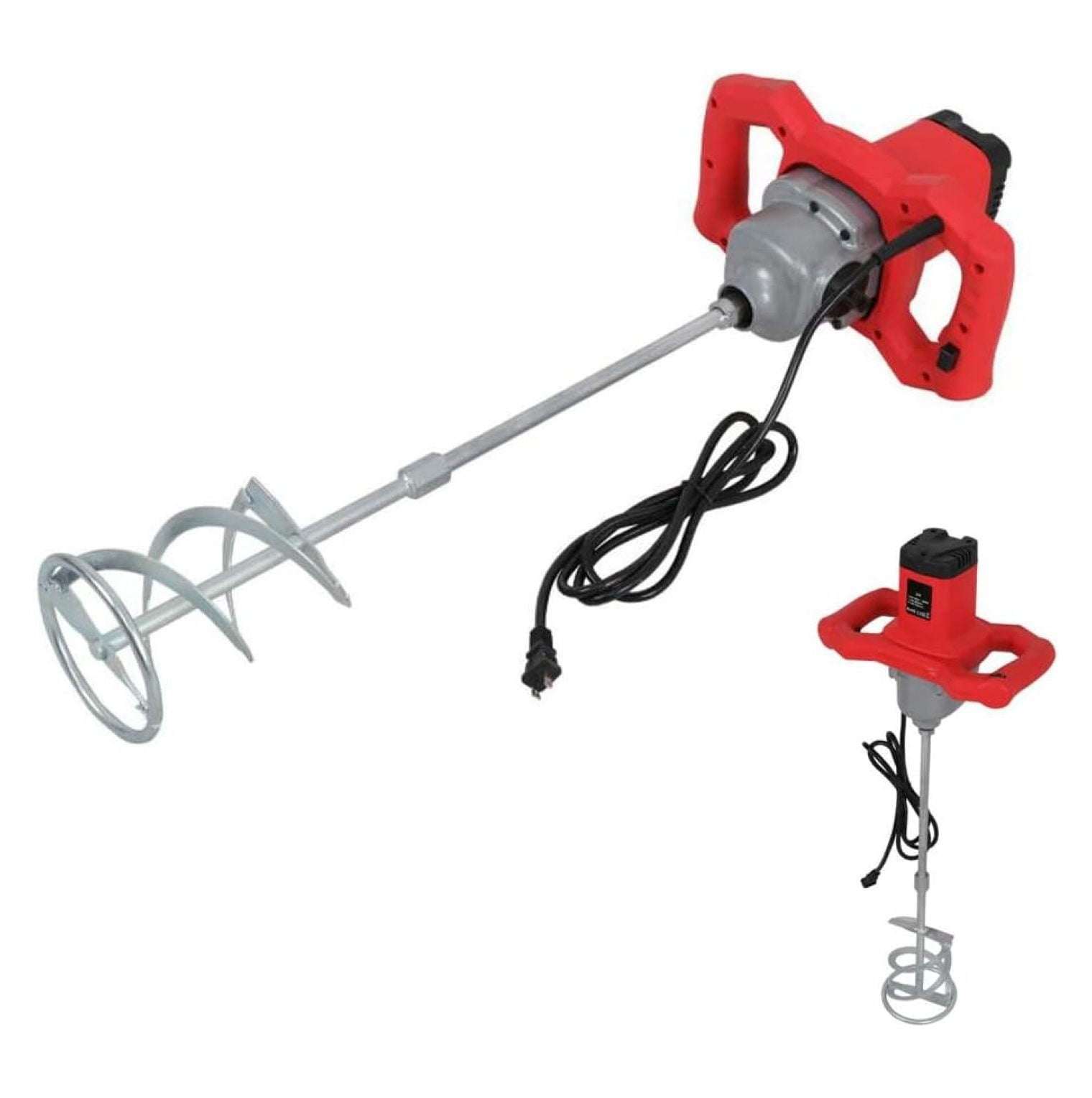 Electric Handheld Cement Mixer，2100W Portable Mortar Mixers with 6 ...