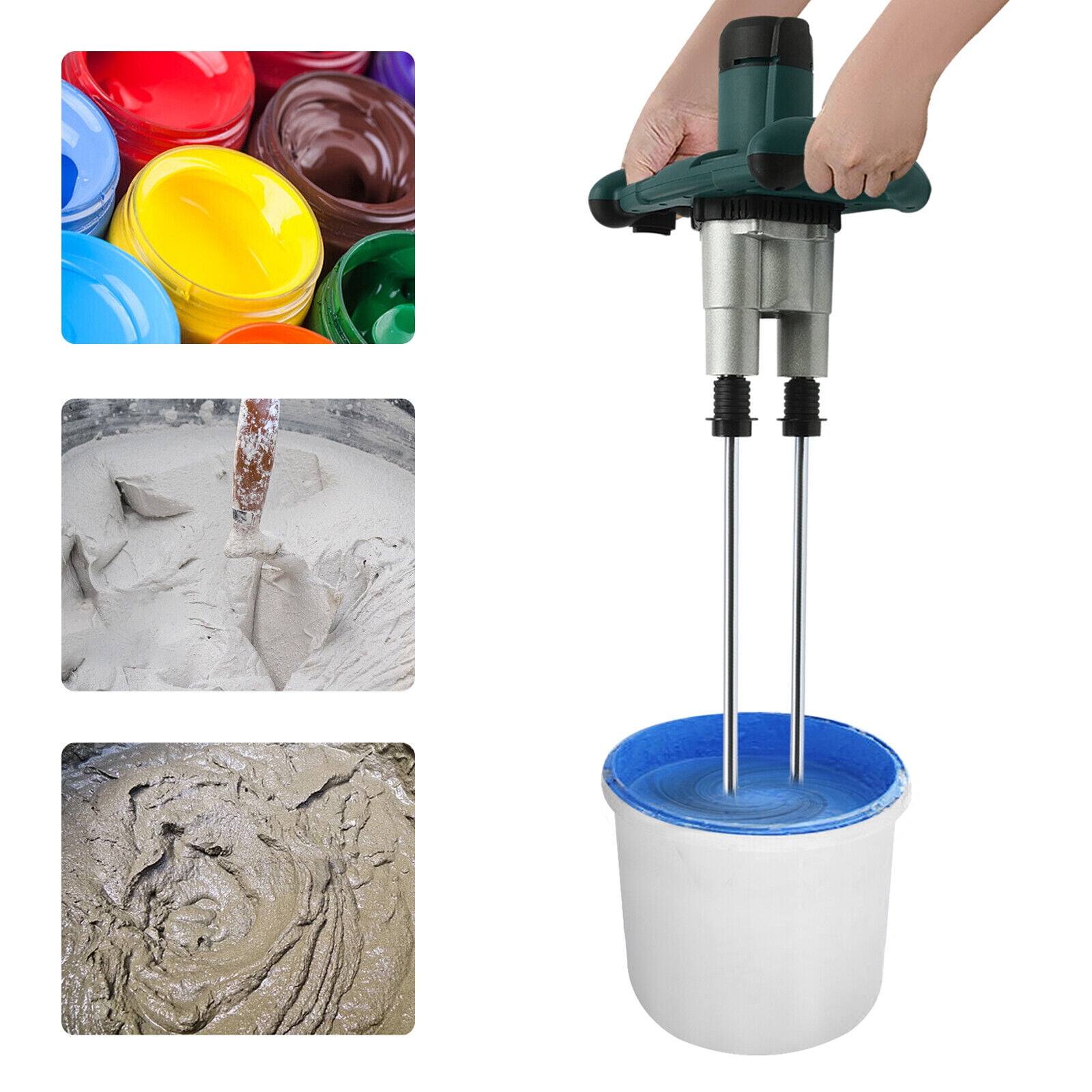 Electric Handheld Concrete Mixer Drill Portable Paint Cement Stirrer ...