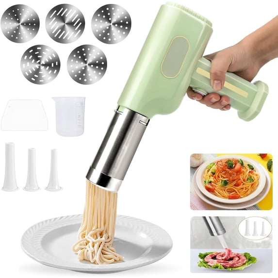 Electric Handheld Pasta Machine, Noodle Maker, Sausage Stuffer ...