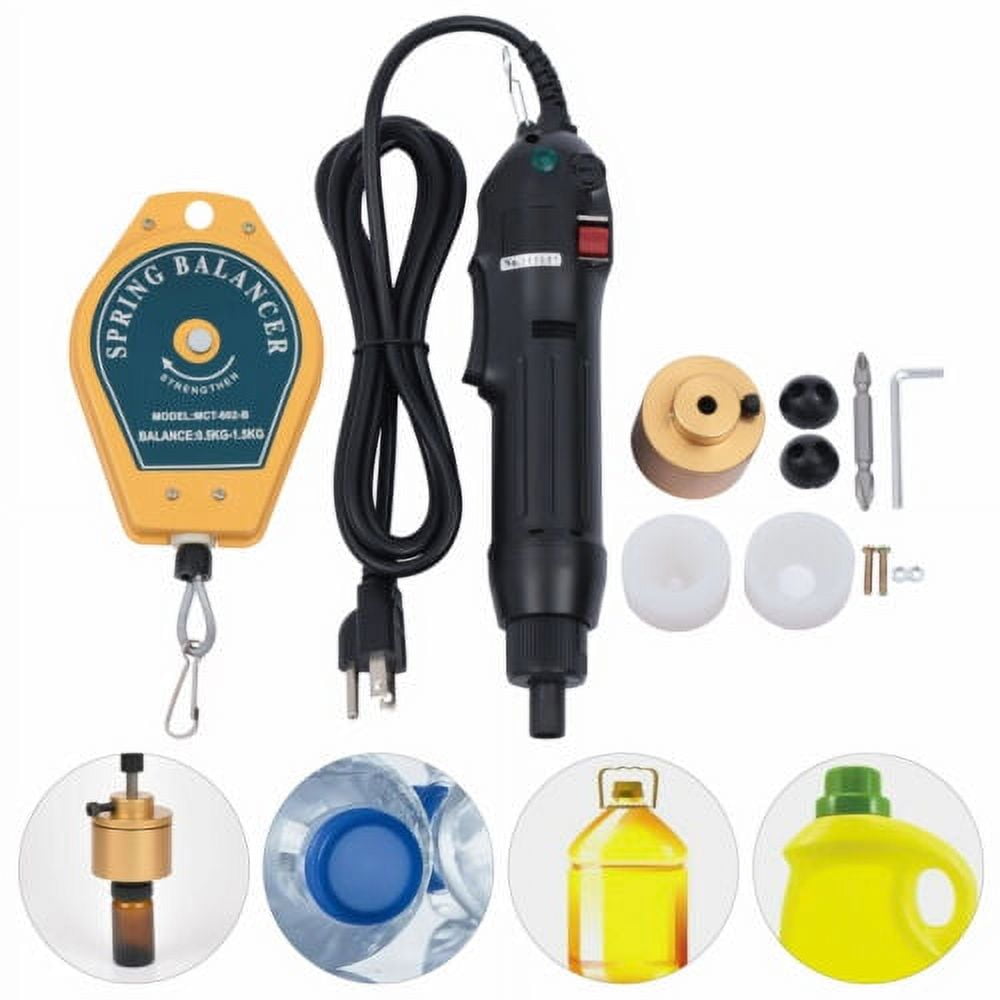 Electric Handheld Screw Capper Bottle Capping Machine For 10-30mm Cap w ...