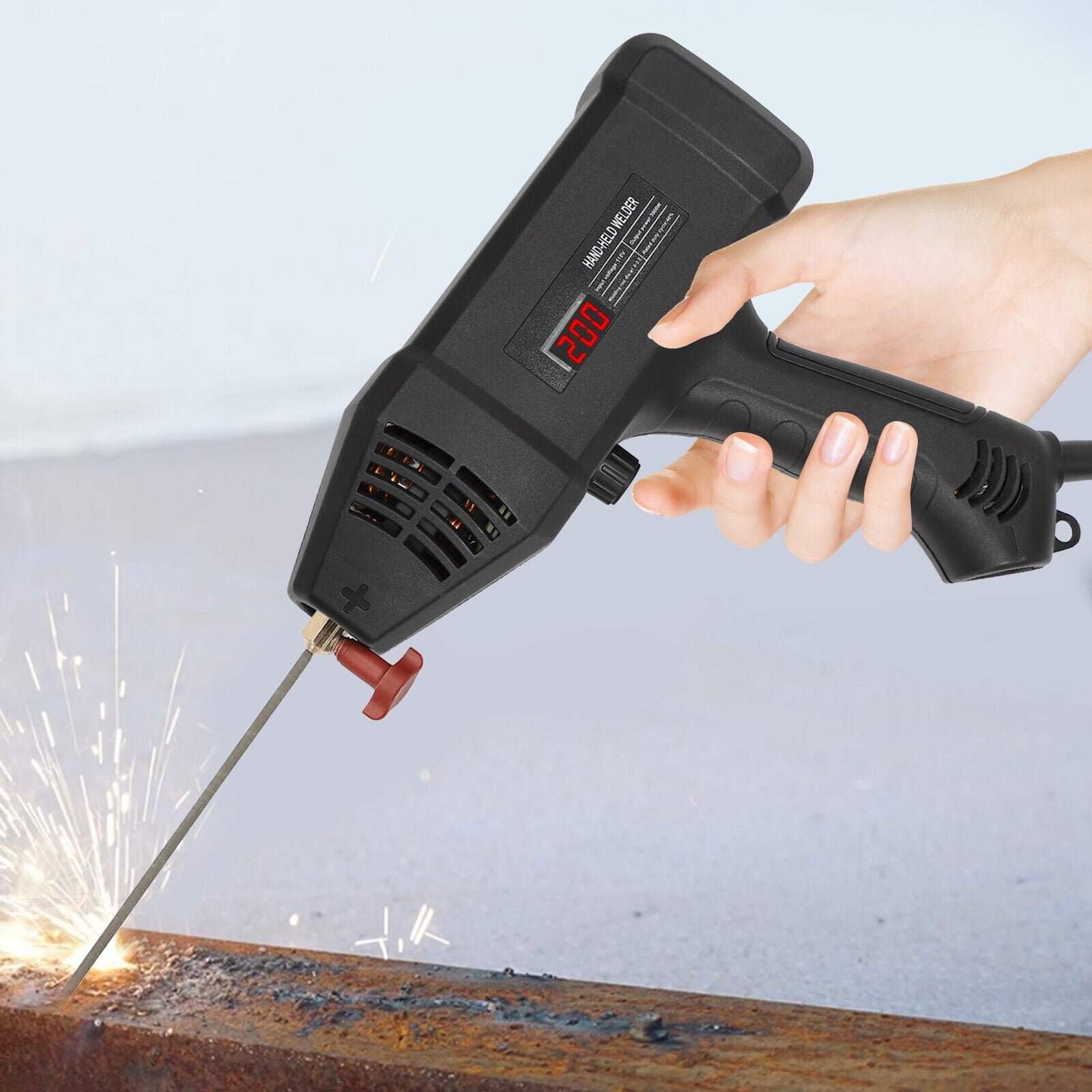 Electric Handheld Welder - 110V 3000W Welding Machine Kit Digital ...