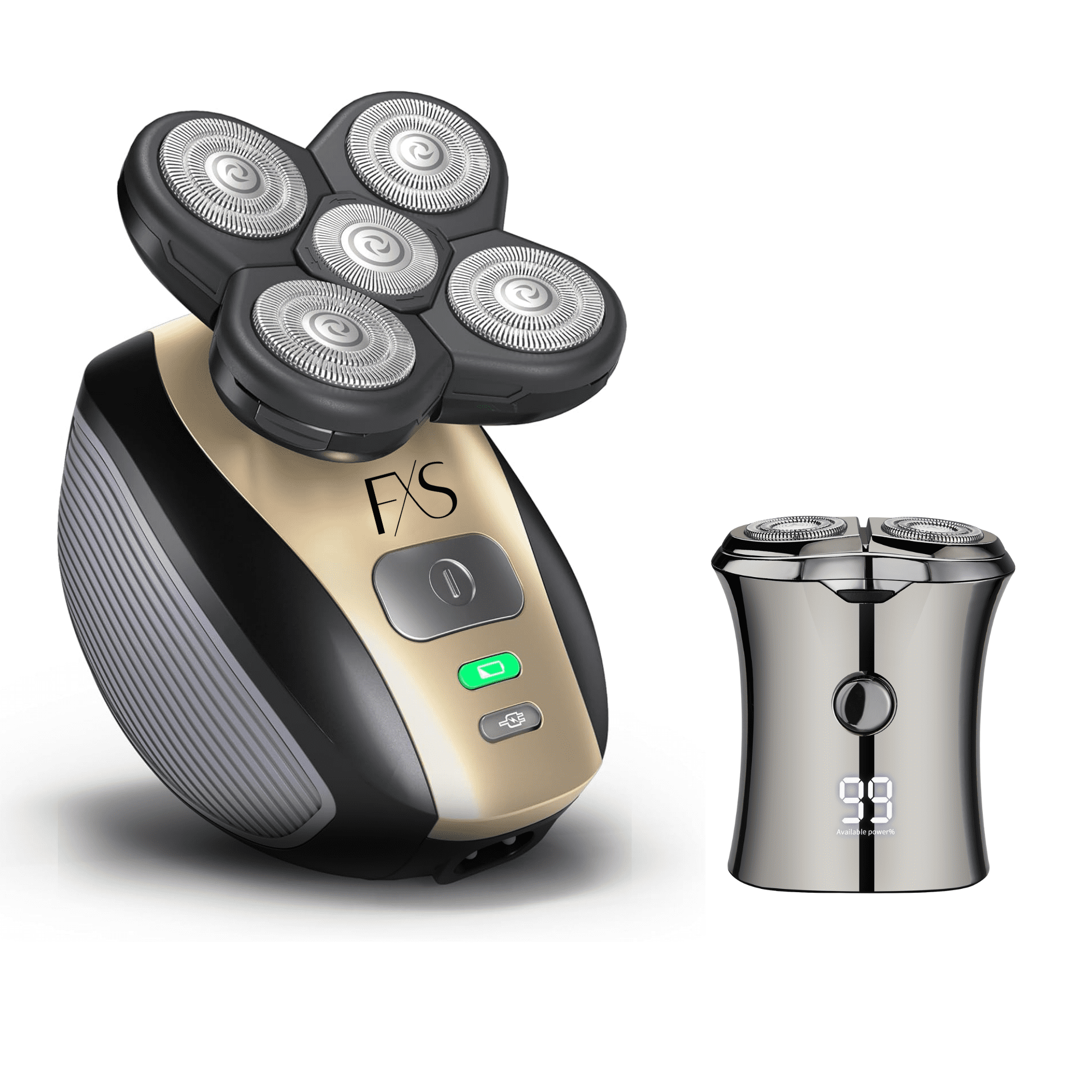 Electric Head Hair Shaver - Wet/Dry Skull - Bald Head - Razor 5 in 1 ...