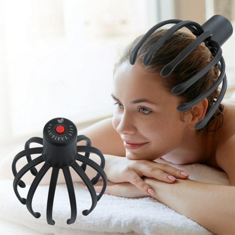 Electric Head Massager Multi Prong Scalp Electric Massager Home Portable USB Charging Head Massager Is Suitable for The Elderly Office Workers