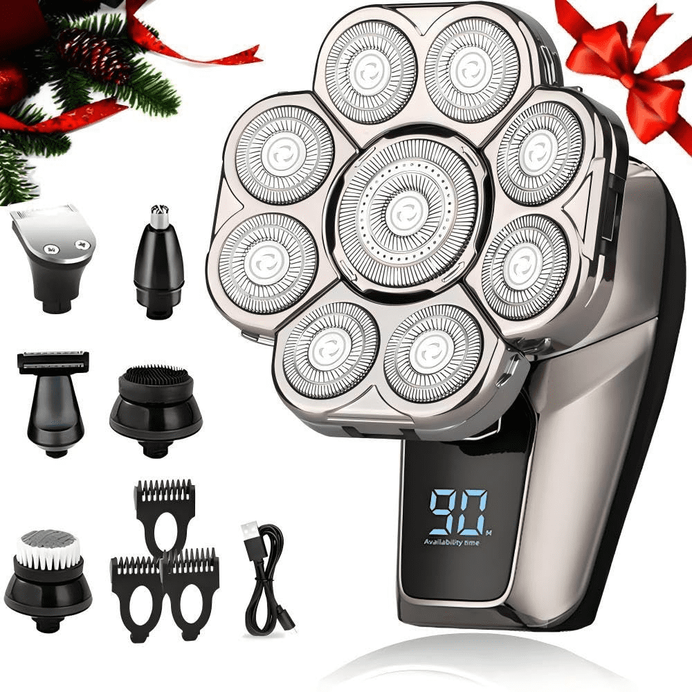 Electric Head Shaver for Bald Men, Upgraded 5-in-1 Head Shaver for Bald ...