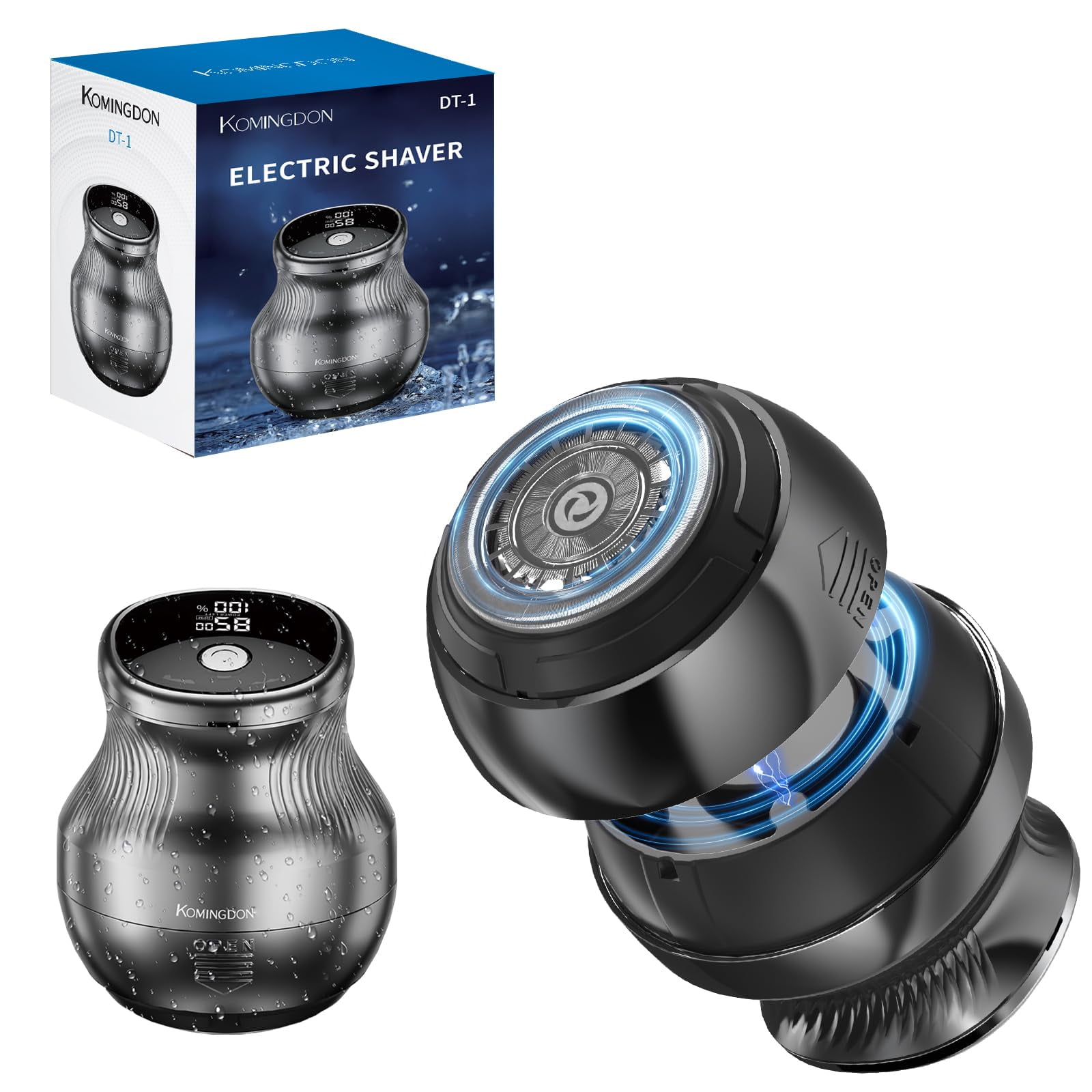 Electric Head Shavers for Bald Men Waterproof Electric Razor Electric ...