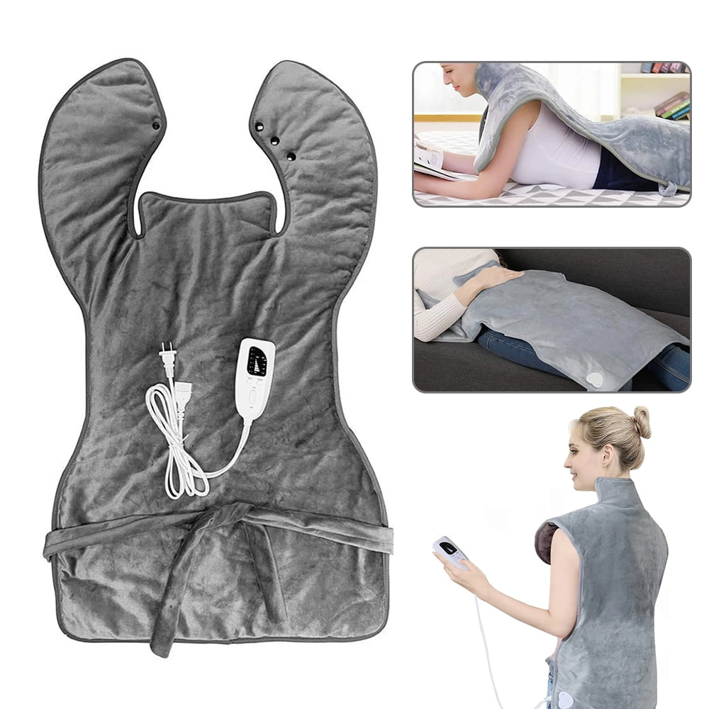 Electric Heat Pads, Electric Back Warmer for Shoulder Back, Overheating ...