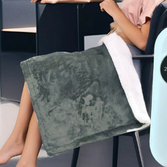 Electric Heated Blanket 23.62"x31.5" Throw Size with Cozy Flannel, Heat ...