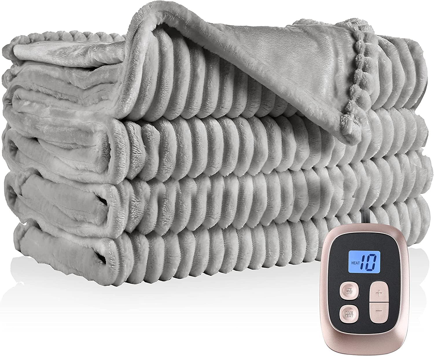 Electric Heated Blanket 72"x84" Full Size with 10 Heating Levels and 12 ...