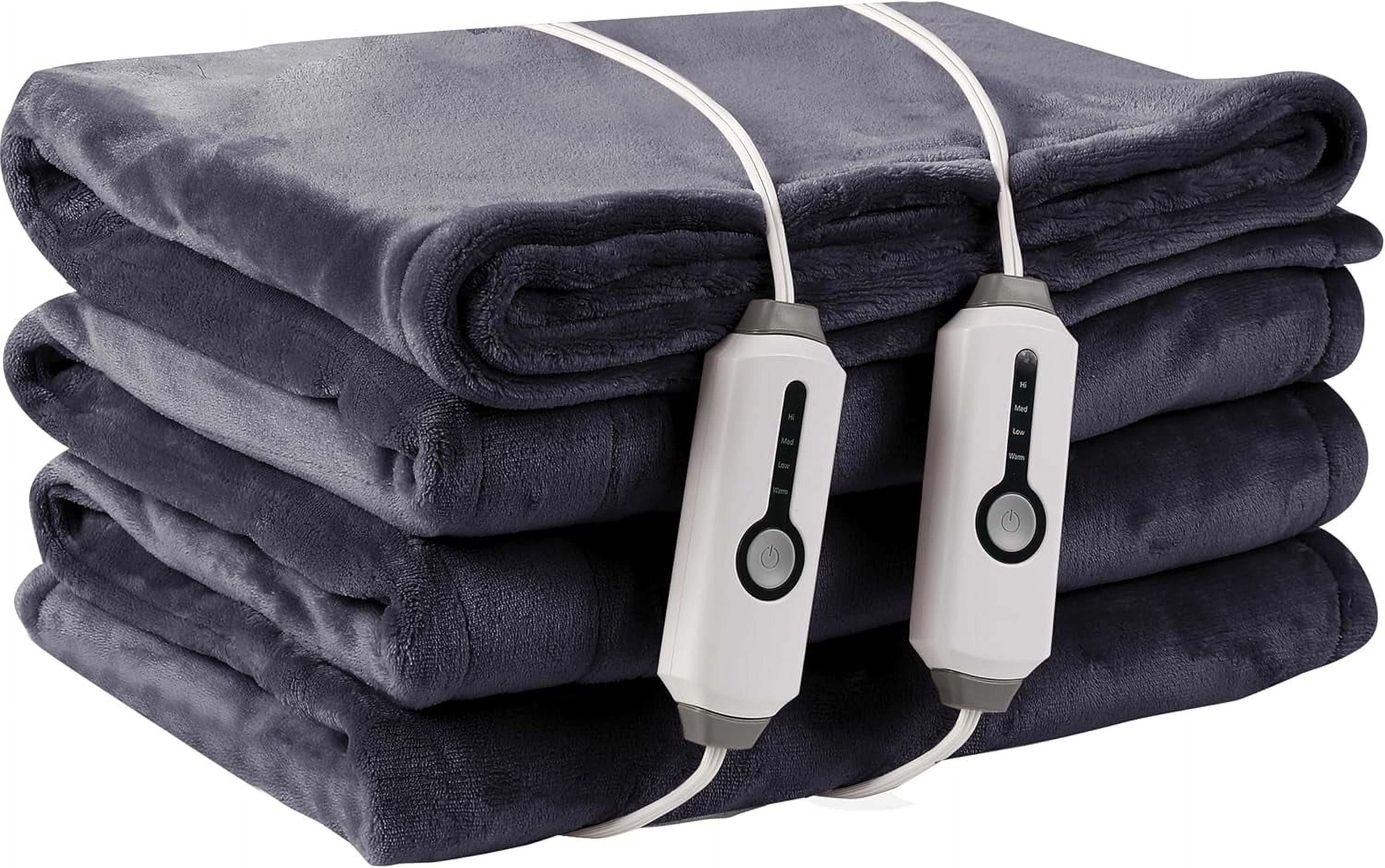 Electric Heated Blanket 84" x 90" Queen Size with Dual Control Warm ...