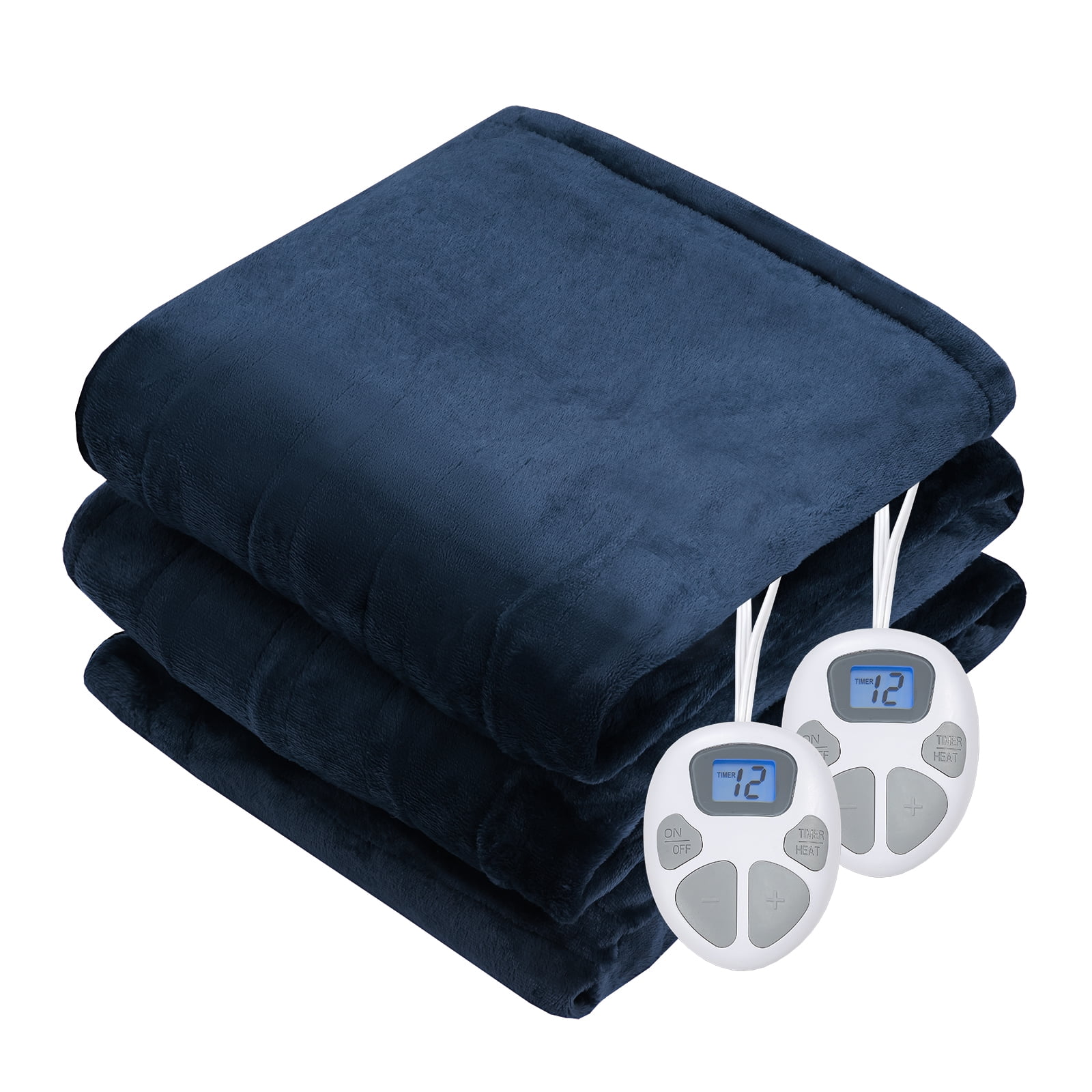 "Queen Size Electric Heated Blanket, 84""x90"", 10 Heat Levels ...