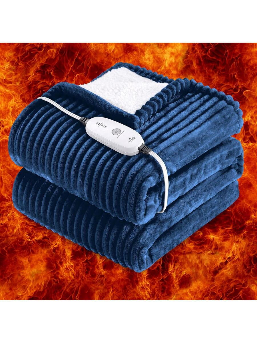 Electric Heated Blanket with Dual Control, 9 Heating Levels & 10H Auto ...