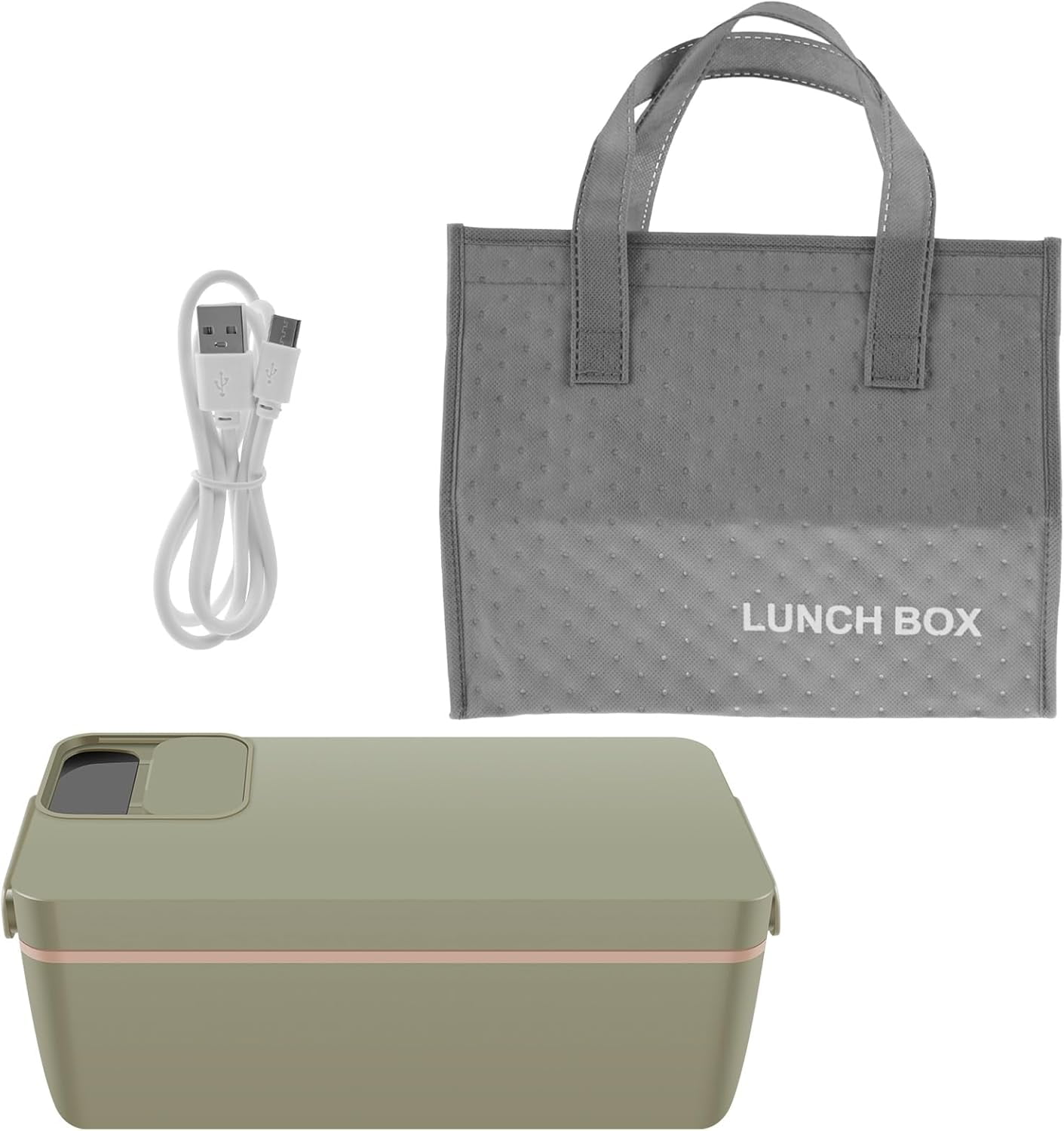 Electric Heated Box, 1L Portable Self Heating Box, 40W Leak-Proof ...