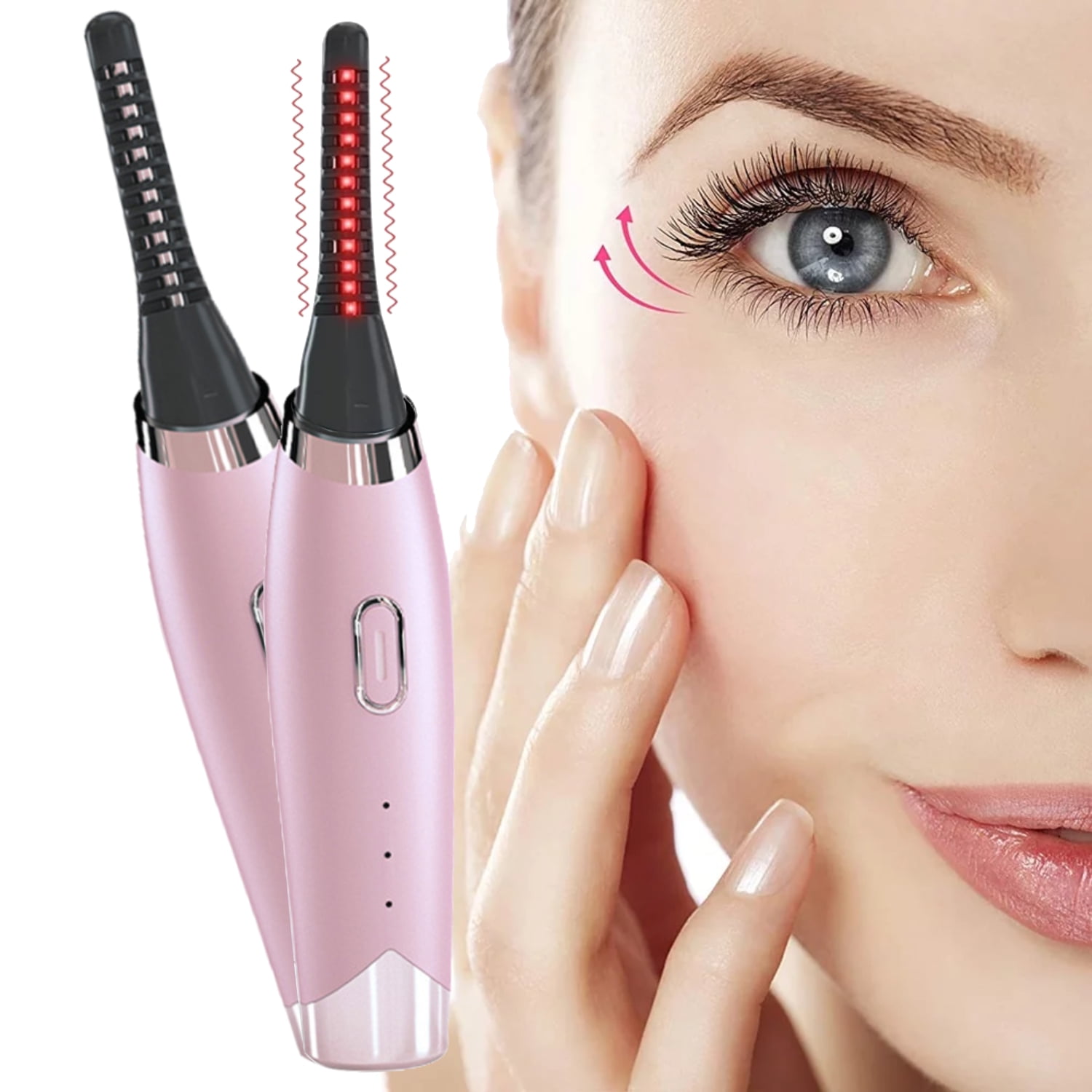 Electric Heated Eyelash Curler USB Rechargeable Electric Ironing ...