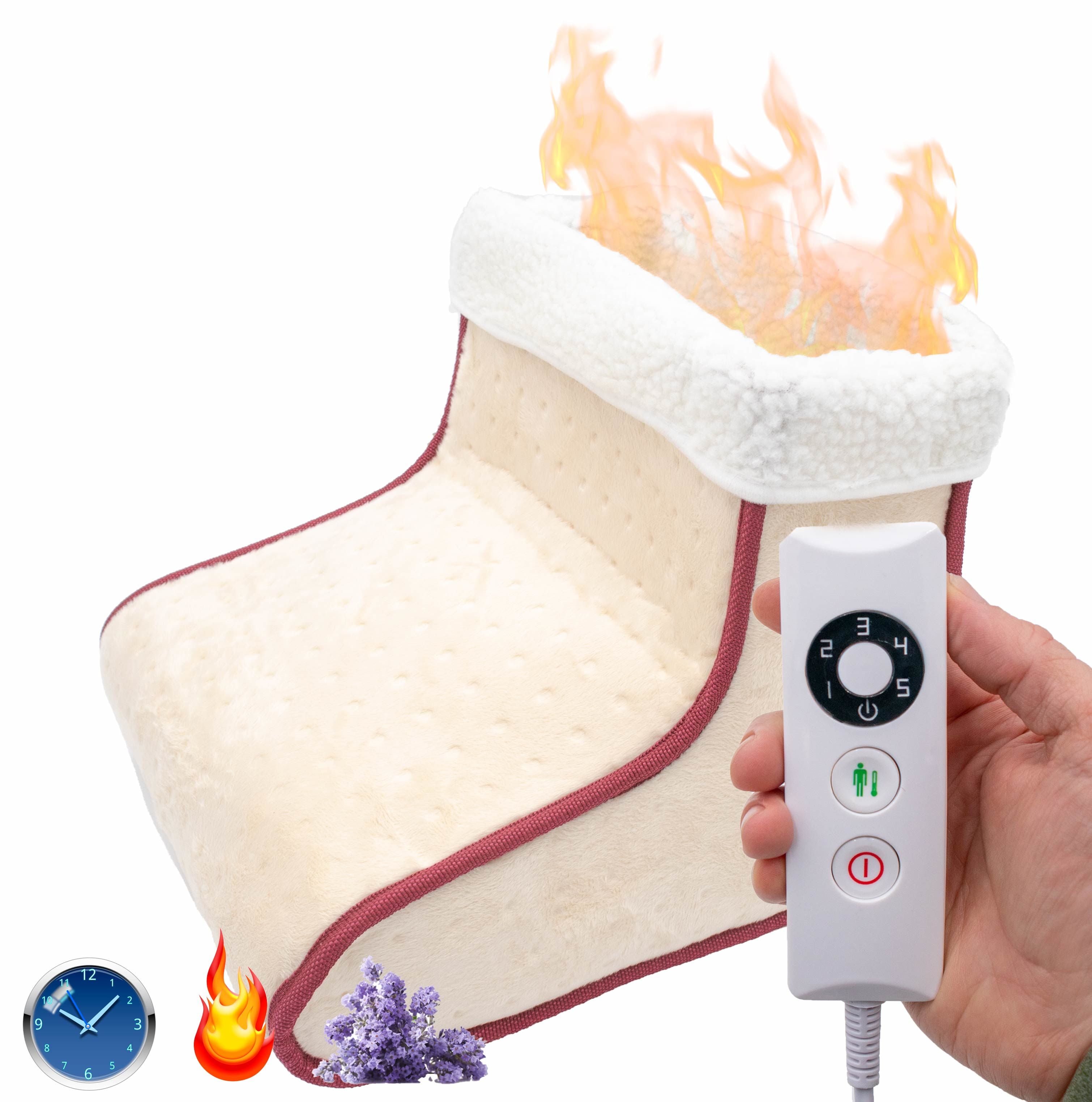 Electric Heated Foot and Leg Wrap Warmer - Pain Relieving Heating Pad ...