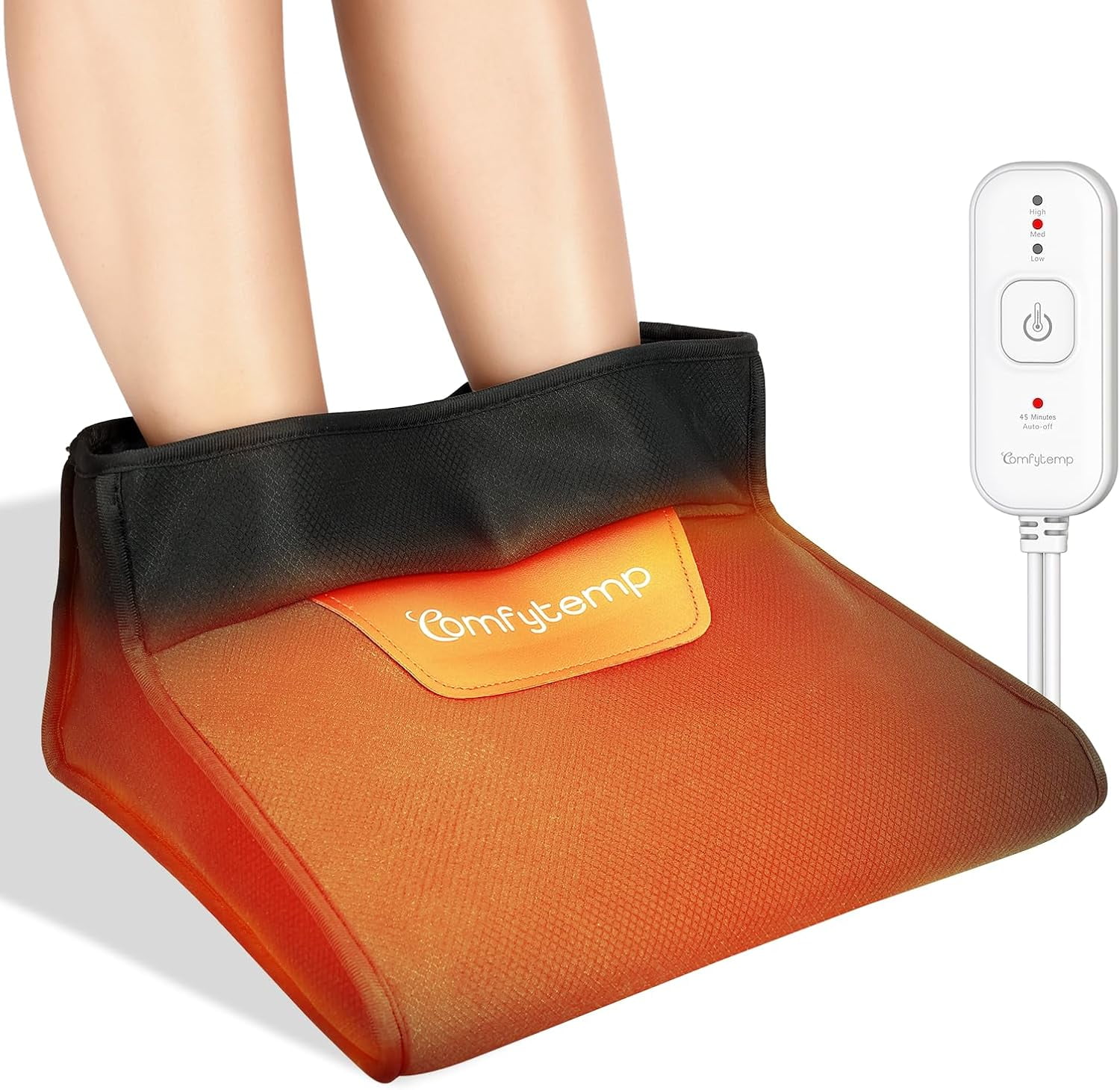 Electric Heated Foot Warmer for Men and Women, 3D Foot Heating Pad for ...