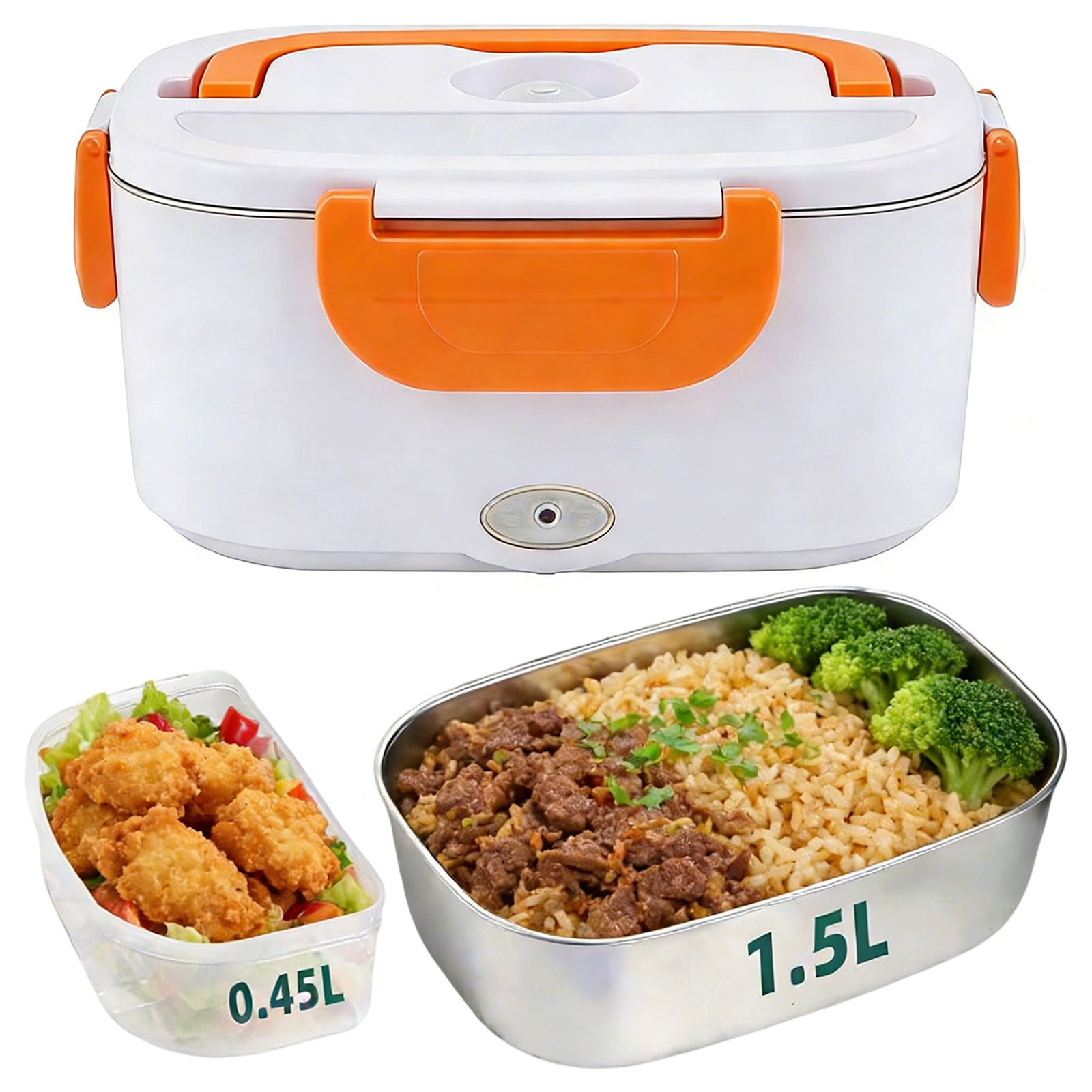 Electric Heated Lunch Box for Adults - 40W Fast Heating, 1.5L Food ...