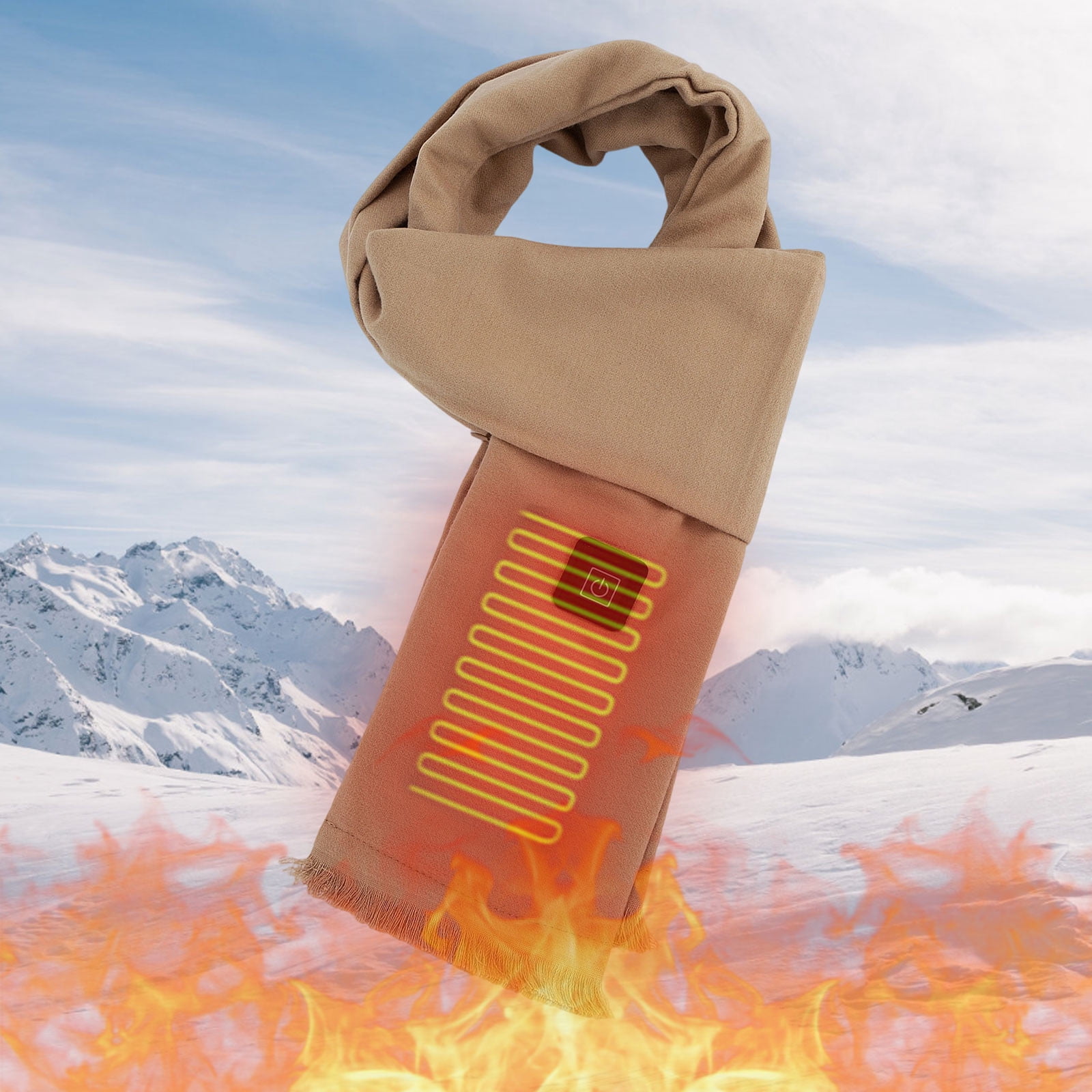 Electric Heated Scarf with 3-Speed Heating & Smart Temperature Control ...