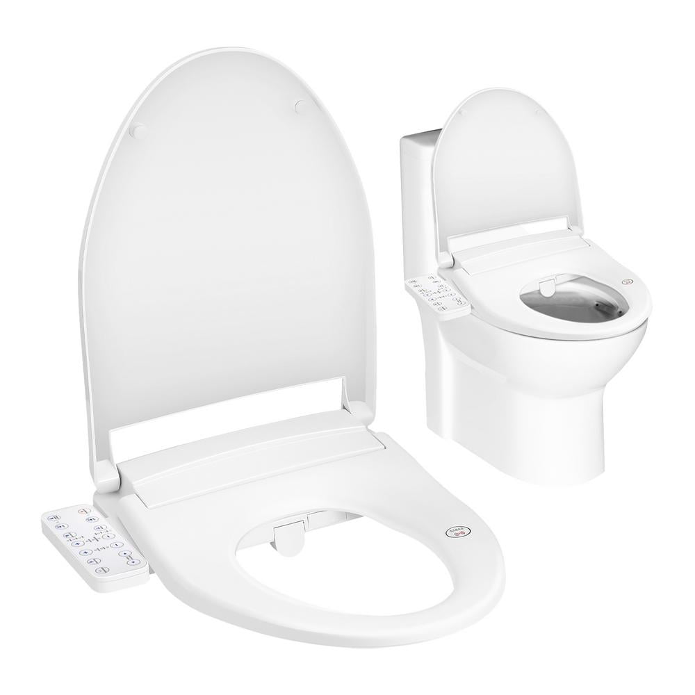 TOHU Electric Heated Toilet Seat Bidet with Dryer & Warmer, Adjustable ...