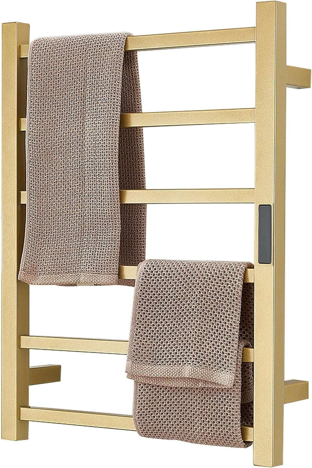 Electric Heated Towel Warmer Rack Gold Bathroom Accessories With Timer ...