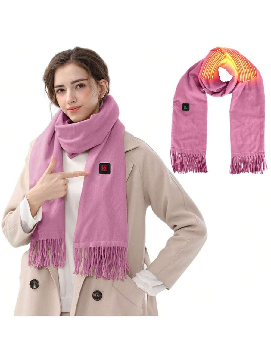Electric Heated Winter Scarf USB Heating Neck Wrap Unisex Heated Neck ...