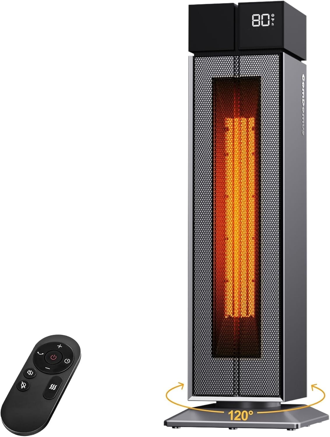 Electric Heater for Indoor Use, 25'' Space Heater 1500W Graphene Tower ...