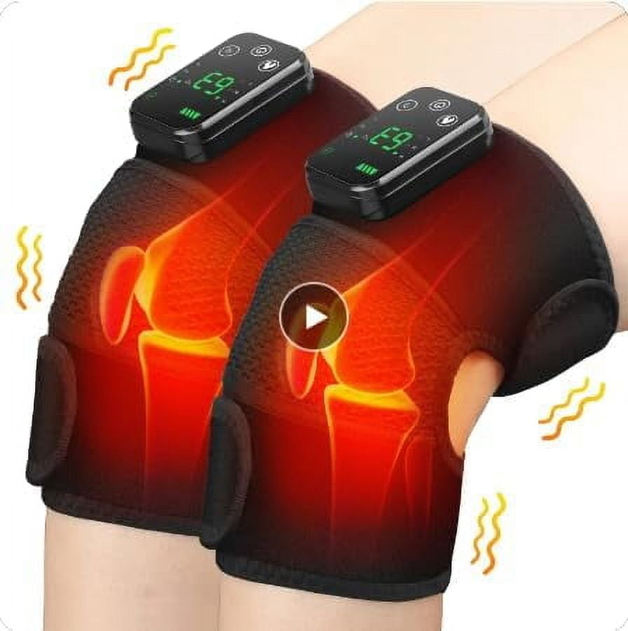 Electric Heating Knee Massage Instrument, Vibrator Thermal Knee Pad ...