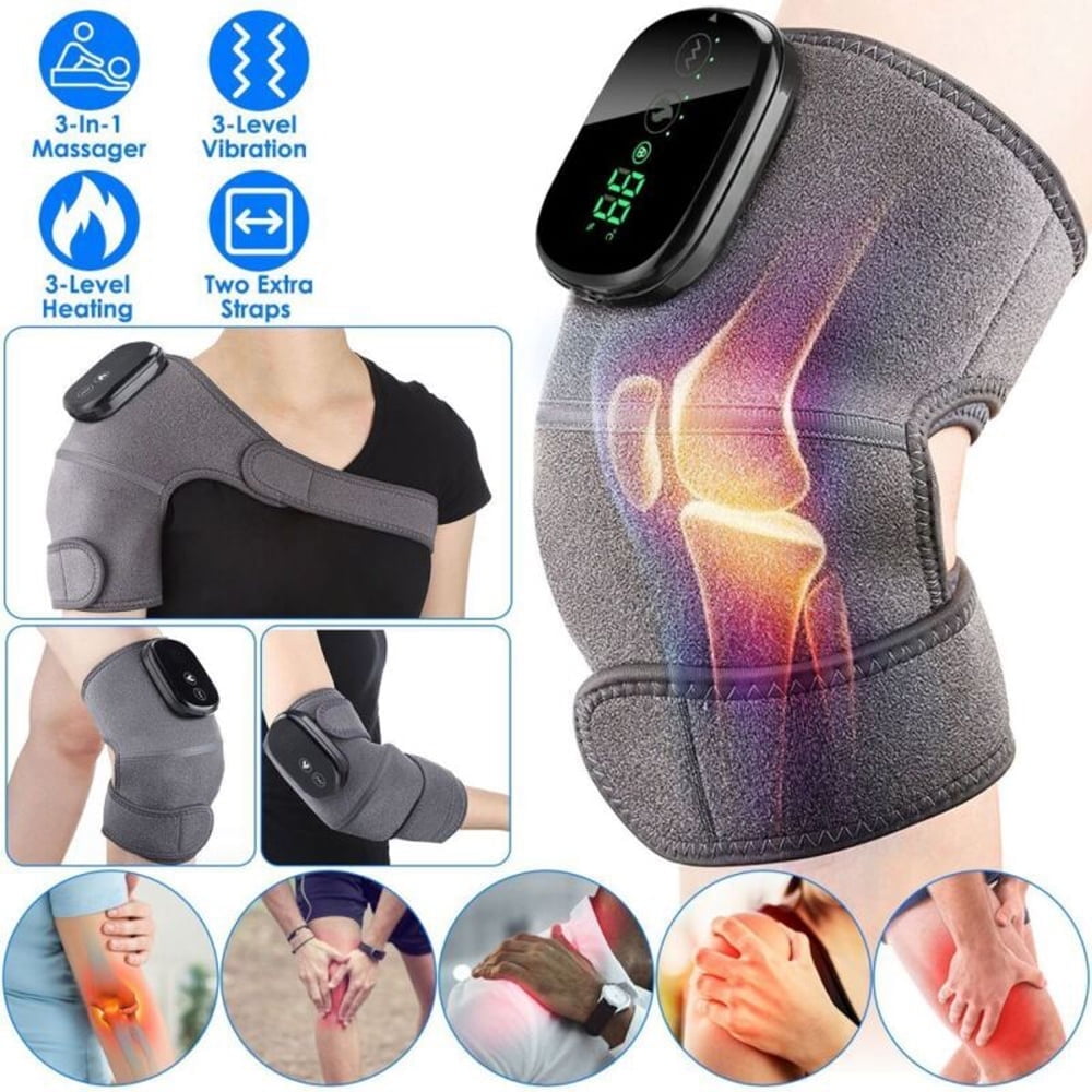 Electric Heating Knee Massage Pad Vibration Massage Leg Joint Warming ...